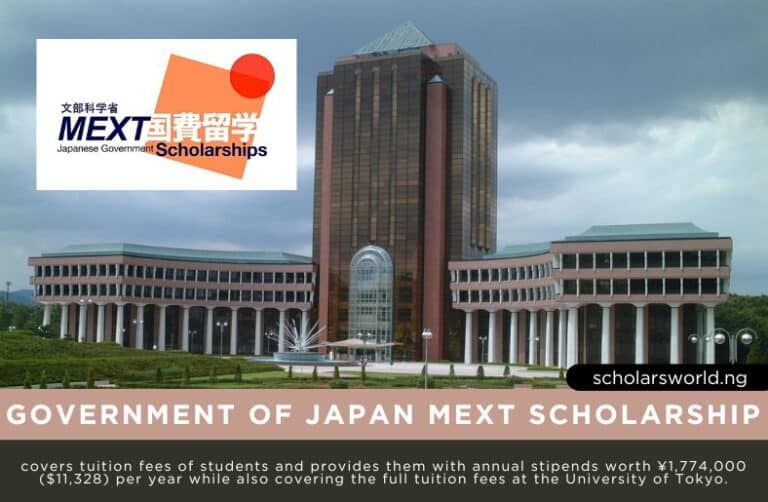 Government of Japan MEXT Scholarship 2025 for Undergraduates: Fully ...