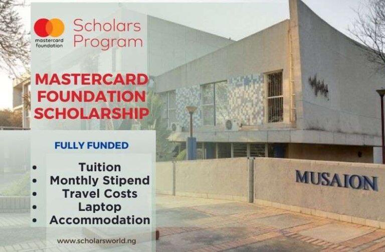 2024 Mastercard Scholarship At University Of Pretoria Fully Funded