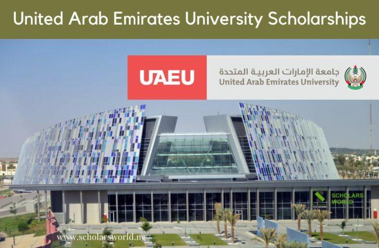 Study-In-UAE: 2023 United Arab Emirates University Scholarships for ...