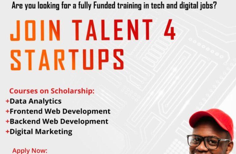 Digital Africa Talent 4 Startups Program 2024 - Scholars World
