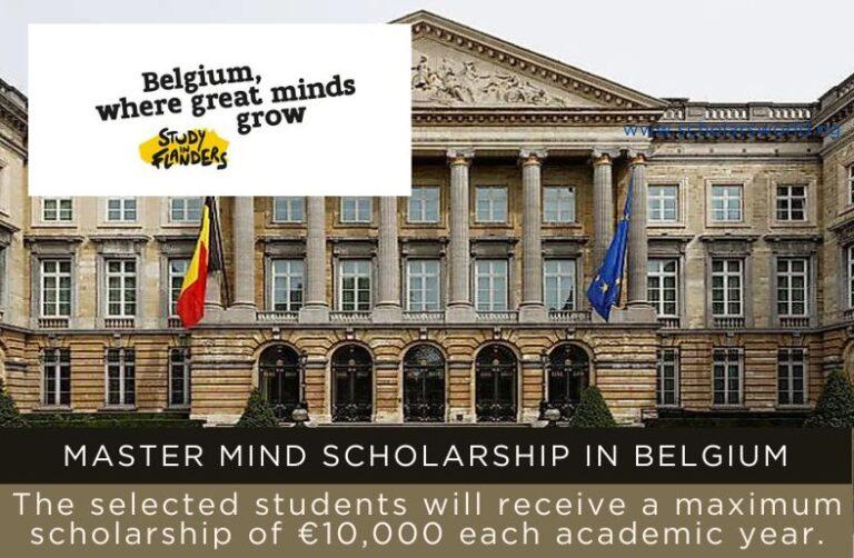 Master Mind Scholarship 2025 in Belgium: Fully Funded Opportunity - Scholars World