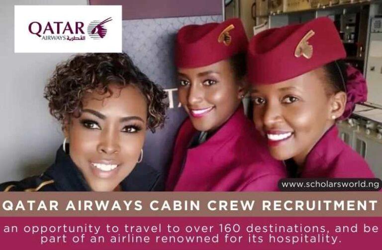 Qatar Airways Cabin Crew Recruitment 2024 for Young Africans: Elevate ...