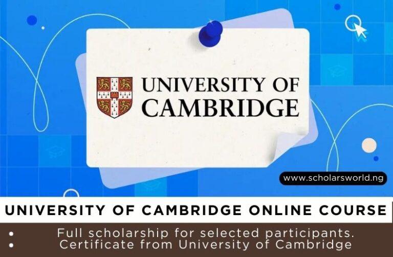 2024 University of Cambridge Online Course on Sustainable Development ...