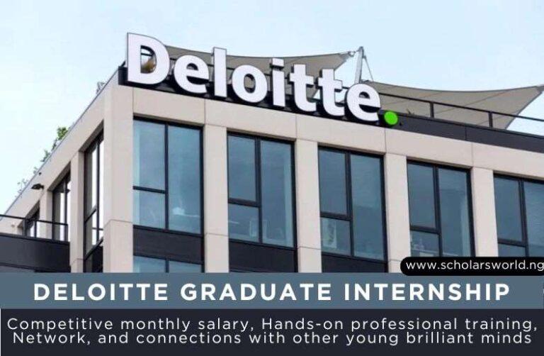 Deloitte Graduate Internship 2025 Nigeria Program: Unlocking ...