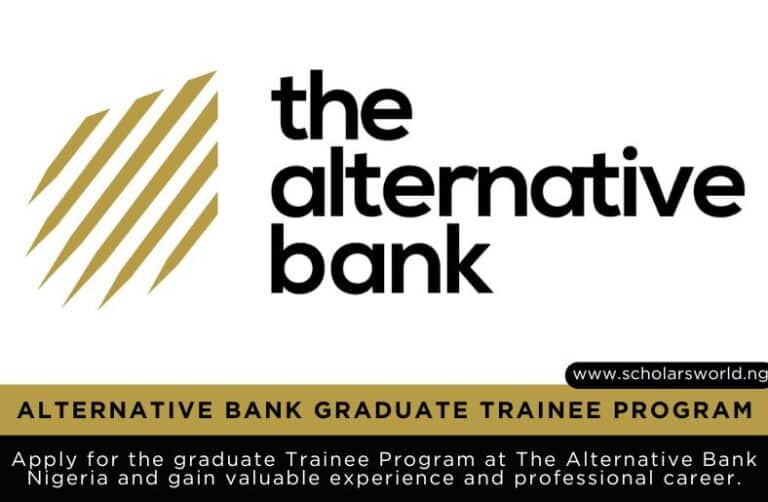 Alt Bank Graduate Trainee Program 2024: Empowering Young Minds ...