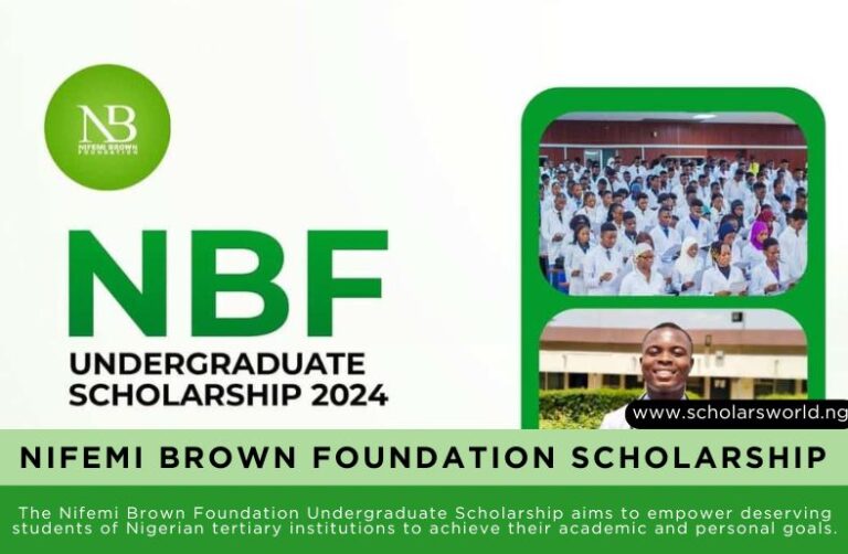 NBF Undergraduate Scholarship 2025 (Nifemi Brown Foundation): Unlocking ...