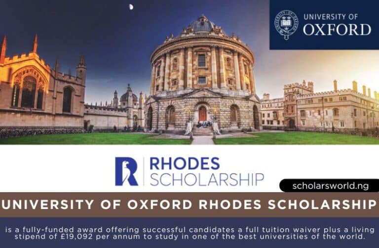 Rhodes Scholarship 2026 at University of Oxford: Step-by-Step Guide - Scholars World