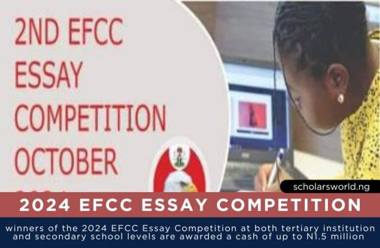 2024 EFCC Essay Competition for Tertiary & Secondary School Students ...