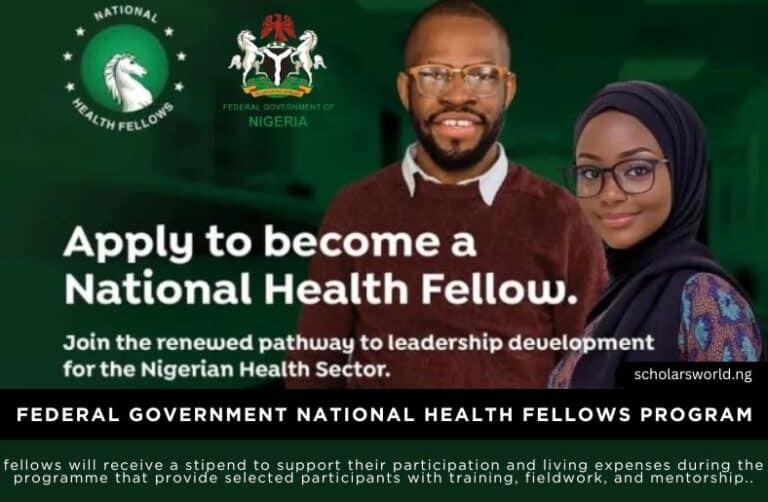 Federal Government National Health Fellows Program 2025 (With Stipends ...