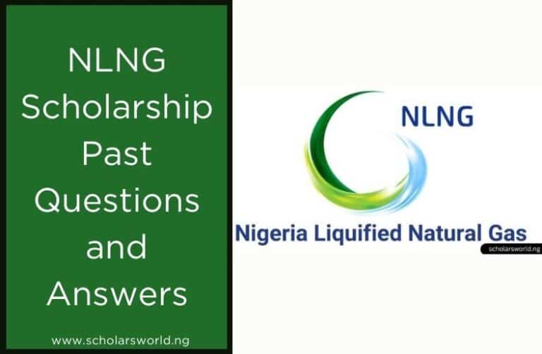 NLNG Scholarship Past Questions: PDF DOWNLOAD - Scholars World