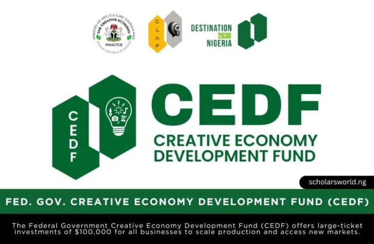 Federal Government Creative Economy Development Fund 2025 (CEDF) For ...
