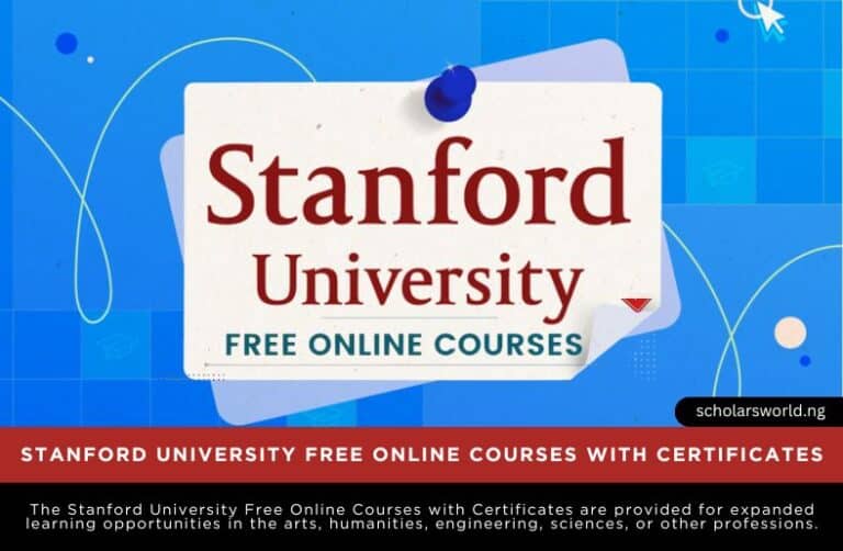 Stanford University Free Online Courses with Certificates 2025 (APPLY ...