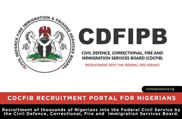 CDCFIB Recruitment Portal Login 2025 (Civil Defence, Correctional, Fire & Immigration Services ...