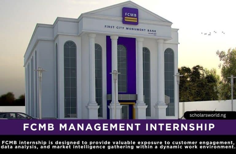 FCMB Management Internship Program 2025: Career Opportunity - Scholars ...
