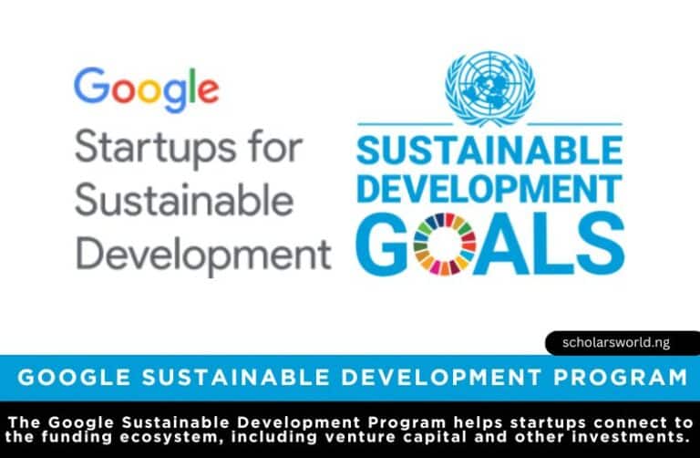 Google Sustainable Development Program for Startups 2025: Full ...