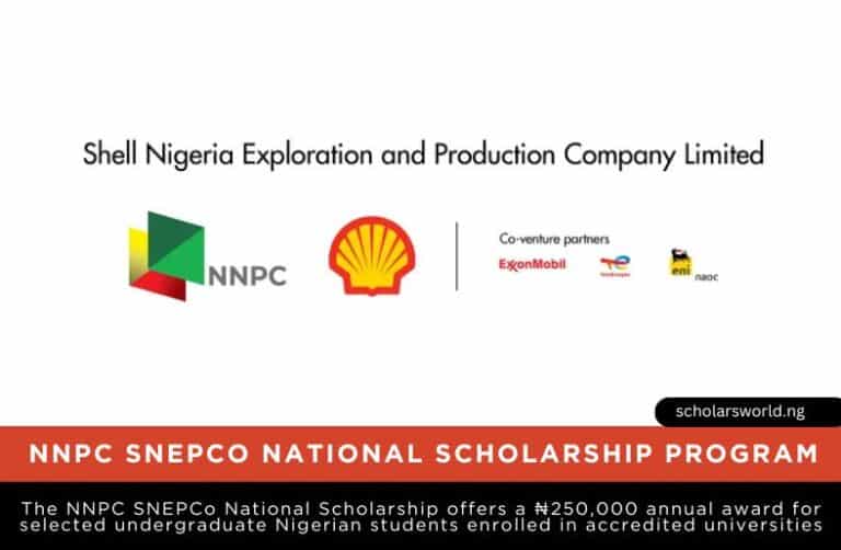 NNPC SNEPCo Scholarship 2025 (Shell Nigeria Exploration Company ...