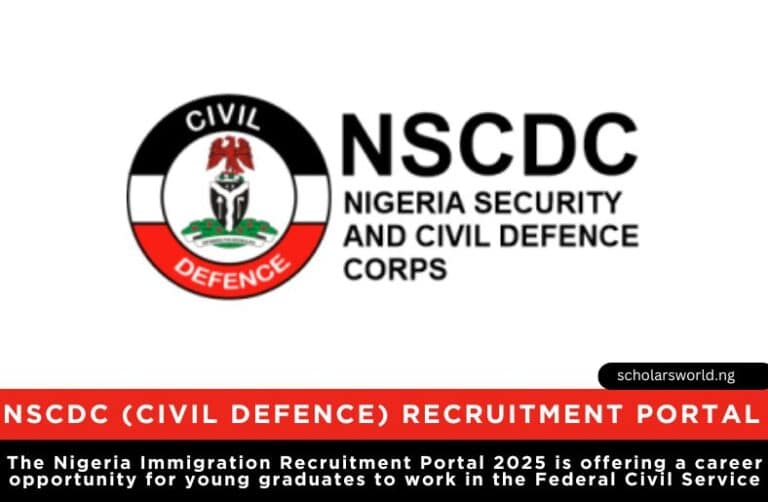 NSCDC Recruitment Portal 2025 (Nigeria Security and Civil Defence Corps ...