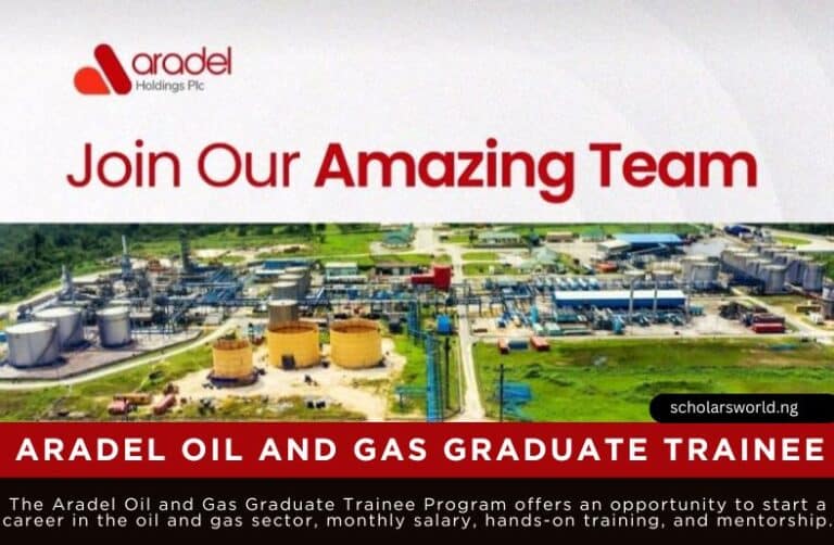 Aradel Oil and Gas Graduate Trainee Program 2026: Career Opportunity ...