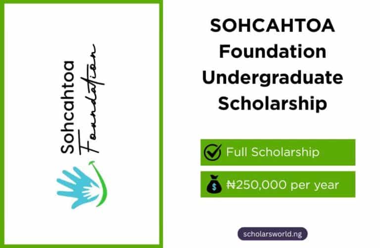 SOHCAHTOA Foundation Scholarship 2025: Opportunity for Nigerian ...