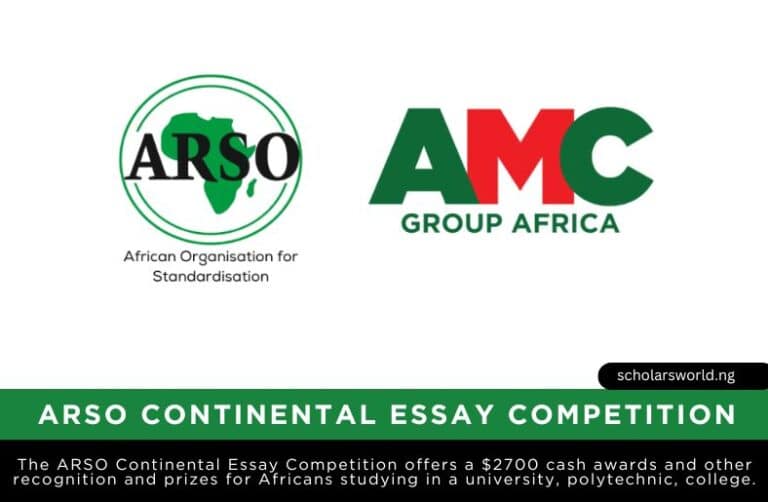 ARSO Continental Essay Competition 2026 (African Organisation for ...