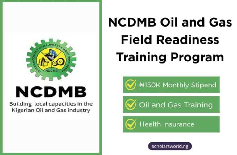 NCDMB Oil and Gas Training Program for Field Readiness 2026 (Paid ...