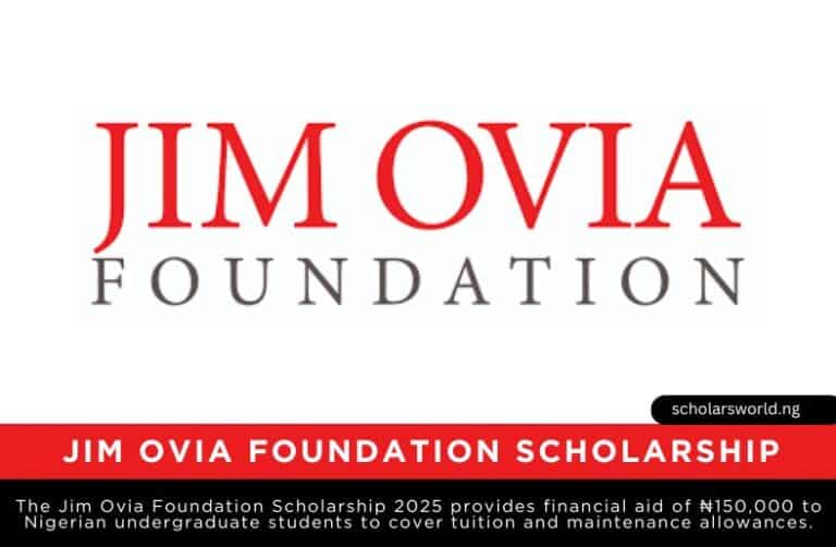 Alert!: Jim Ovia Foundation Scholarship 2025 Opens SOON - Scholars World