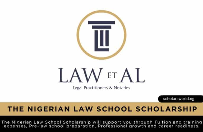 Nigerian Law School Scholarship 2025 by Law Et al: Fully Funded ...