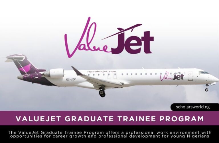 ValueJet Graduate Trainee Program for Nigerians 2025: Career ...