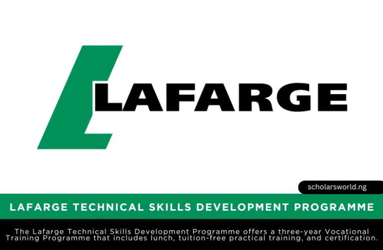 Lafarge Technical Skills Development Programme (TSDP) for Secondary ...