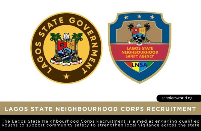 Lagos State Neighbourhood Safety Corps (LNSC) Recruitment 2026 (APPLY ...