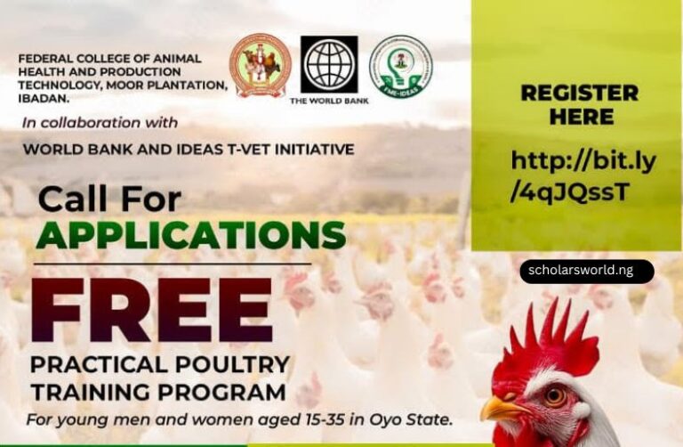 World Bank Ideas TVET Initiative 2026 (Free Practical Poultry Training ...
