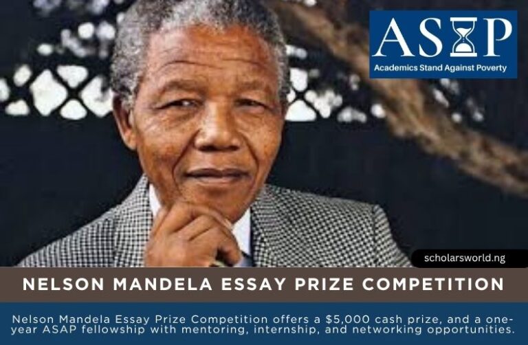 2026 Nelson Mandela Essay Prize Competition | USD 5,000 Award ...