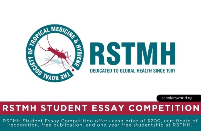 RSTMH Student Essay Competition 2026 | Win Up to $200 - Scholars World